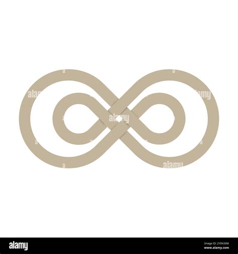 Interwoven Infinity Symbol Endless Loop Icon Continuous Vector Design