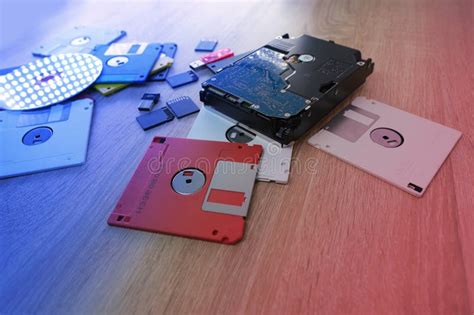 Vintage Retro Electronic Data Storage Devices From 80s 90s Cd Disk