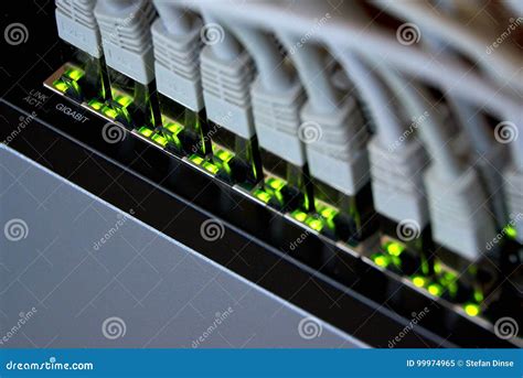 Gigabit Ethernet Connection Stock Image Image Of Firewall Digital 99974965