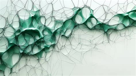 A Sleek And Sophisticated Abstract Visualization Of Interconnected