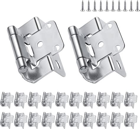 1 2 Overlay Partial Wrap Around Cabinet Hinges 10 Pairs 20 Pcs Self