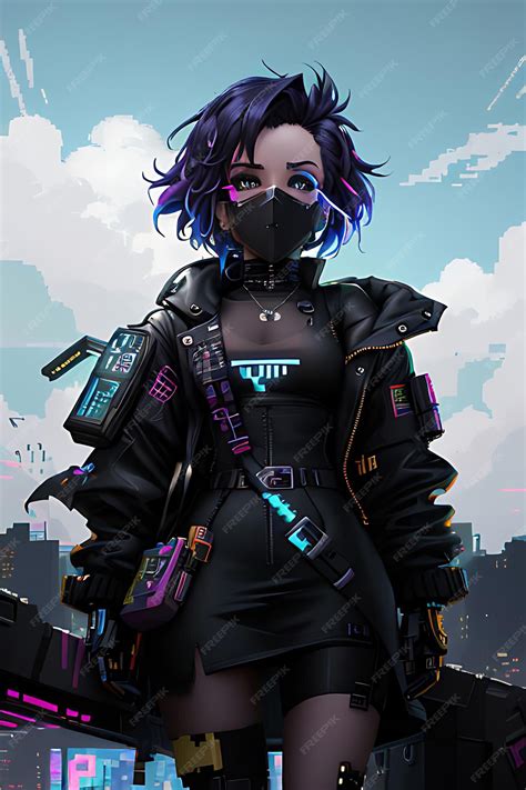 Premium Photo Sexy And Cyberpunk Girl