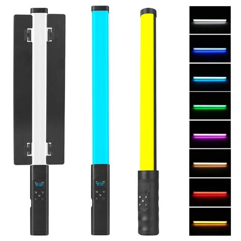 Rgb 조명 지팡이 휴대용 사진 조명 스틱 Led 비디오 조명 키트 3000 60000k Vlog용 2600mah 충전식 배터리 포함 Aliexpress