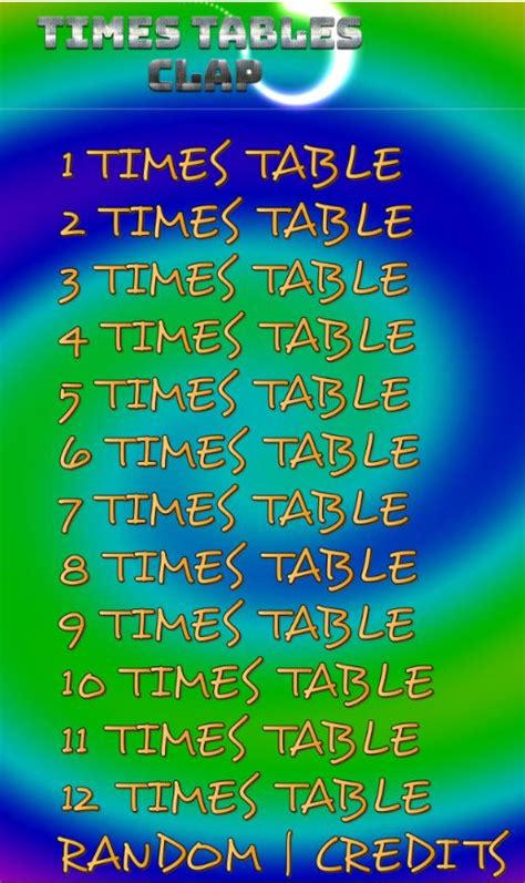 Times Tables Clap Apk Download For Android Latest Version