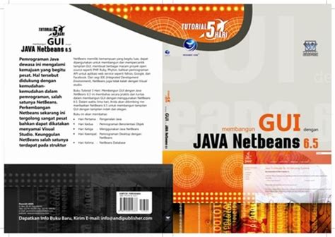 jual tutorial 5 hari membangun gui dengan java netbeans 6 5 kab