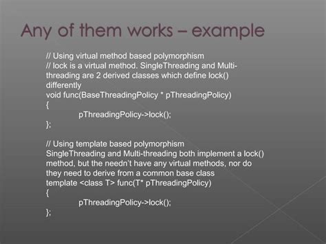 Static And Dynamic Polymorphism Ppt Static And Dynamic Polymorphism Ppt
