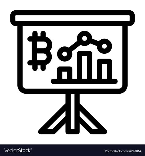 Bitcoin Analytics Royalty Free Vector Image Vectorstock