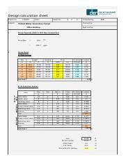 Head Calculations Xls Design Calculation Sheet Project No LY Date Sheet No Of