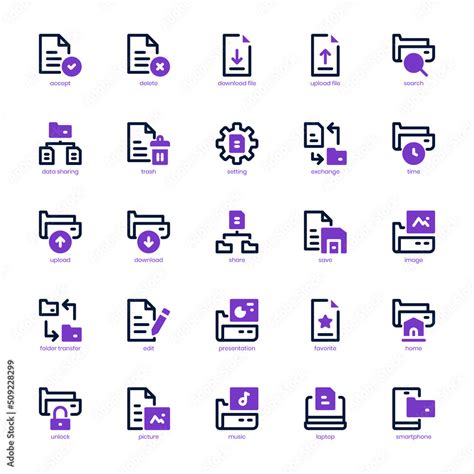 File And Folder Icon Pack For Your Website Design Logo App Ui File And Folder Icon Mix Line