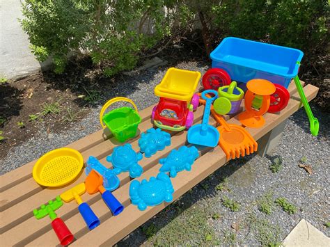 ชุดตักทราย รถลาก กระบะทรายเด็ก สีสัดสดใจ ของเล่นเยอะมาก Sand Box Funnysand Thaipick