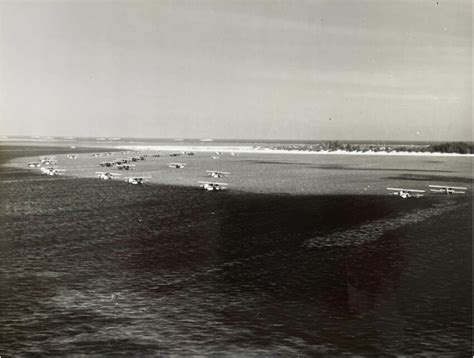 Seaplanes At Anchor Off Midway Atoll 1935 Nhc Archives Rg 8 Box