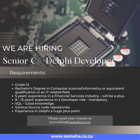Samaha Consulting On Linkedin Hiring Developer Delphideveloper Sql