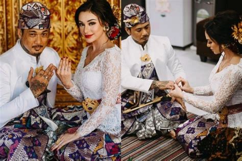 Sah! 10 Potret Resepsi Pernikahan Jerinx SID & Nora Alexandra di Bali
