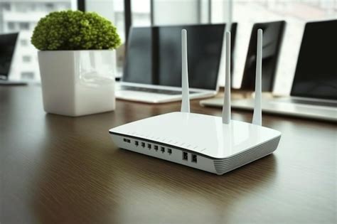Premium Photo Router On The Table Router Is A Device That Forwards