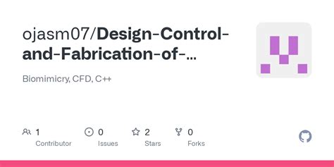 GitHub Ojasm Design Control And Fabrication Of Ornithopter Biomimicry CFD C