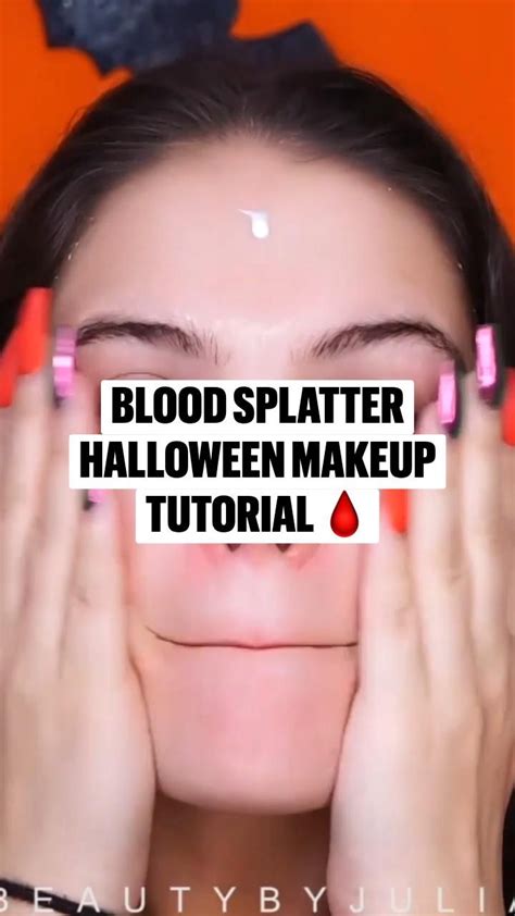 Blood Splatter Halloween Makeup Tutorial 🩸 Halloween Makeup Tutorial