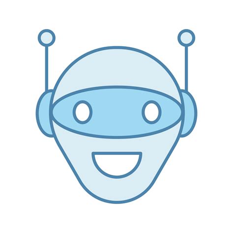 Chatbot Color Icon Talkbot Modern Robot Android Laughing Chat Bot Virtual Assistant