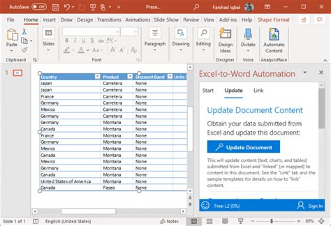How To Automatically Update Excel Data In Powerpoint
