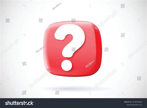 D Question Mark Icon Sign Ask Stock Vector Royalty Free Shutterstock