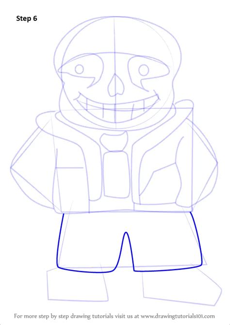 How To Draw Sans From Undertale Undertale Step By Step DrawingTutorials Com