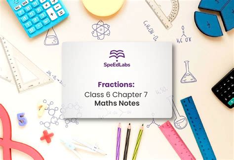 Fractions Class 6 Chapter 7 Maths Notes Math Notes Fractions Math