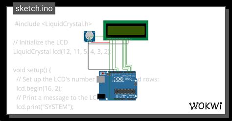 Simple Lcd With Arduino Uno Wokwi Esp32 Stm32 Arduino Simulator