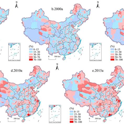 Spatial Distribution Of Comprehensive Urbanization Rate Of Chinas Download Scientific Diagram