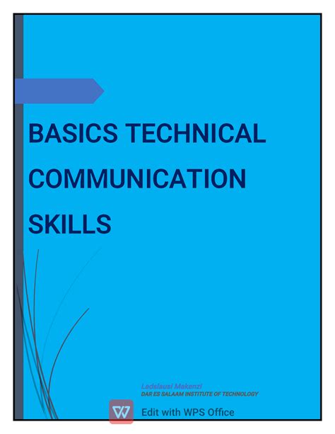 Basic Technical Communication Skills Basicsbasics Technicaltechnical