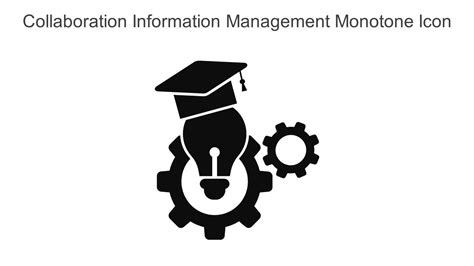 Collaboration Information Management Monotone Icon In Powerpoint Pptx Png And Editable Eps Format