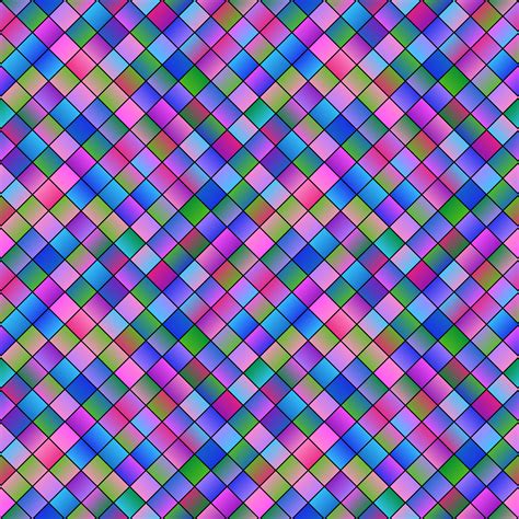 Geometrical Gradient Seamless Diagonal Square Pattern Background Abstract Geometric Colorful