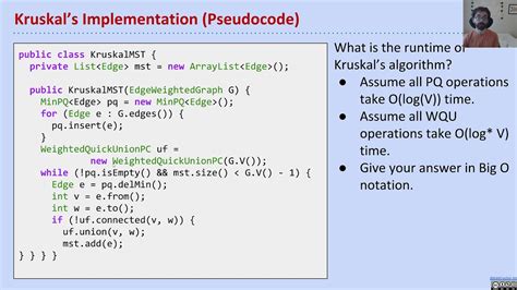 Vid11 Kruskals Runtime Youtube