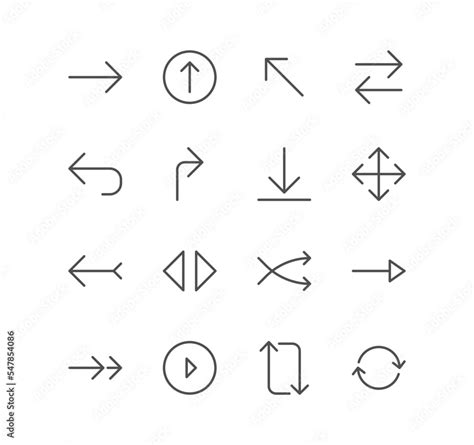 set of arrow and navigation icons size scale decrease edit resize