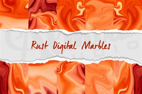 Bundles Rust Digital Marble Graphic By Almazstd Creative Fabrica