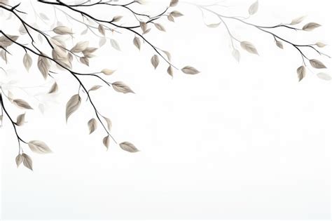 Реалистичные тени ветвей и листьев на прозрачном фоне Премиум Ai сгенерированное изображение