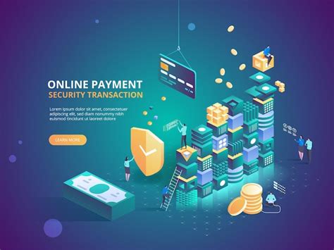 Premium Vector Internet Banking Online Payment Security Transaction Protection Shopping