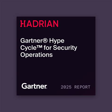 Gartner® Hype Cycle™ For Security Operations 2025