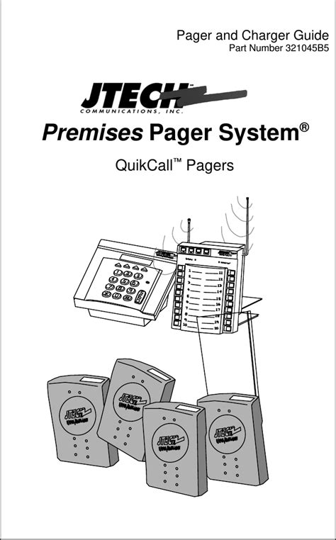 Blue Ocean Innovation Commpass3 Jtech Pager User Manual 321045b2