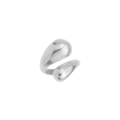 Kassia Ring Silver Tone Grec Muse