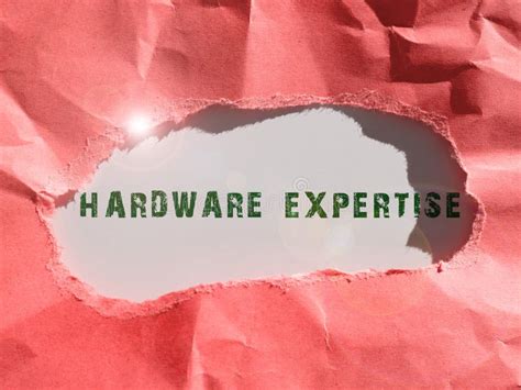 Hand Writing Sign Hardware Expertise Business Idea Machines And Other