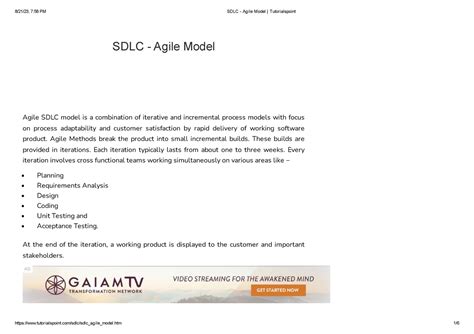 Sdlc Agile Model Tutorialspoint Sdlc Agile Model Agile Sdlc Model