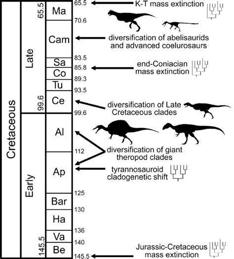 Macroevolutionary Patterns Of Theropod Dinosaurs In The Late Mesozoic