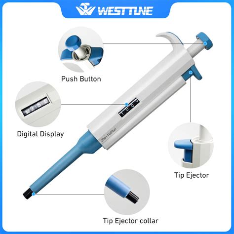 실험실 단일 채널 마이크로 피펫 건 디지털 조절식 볼륨 마이크로 피펫 피펫 팁 포함 05ul 10ml 학교 및 교육 용품