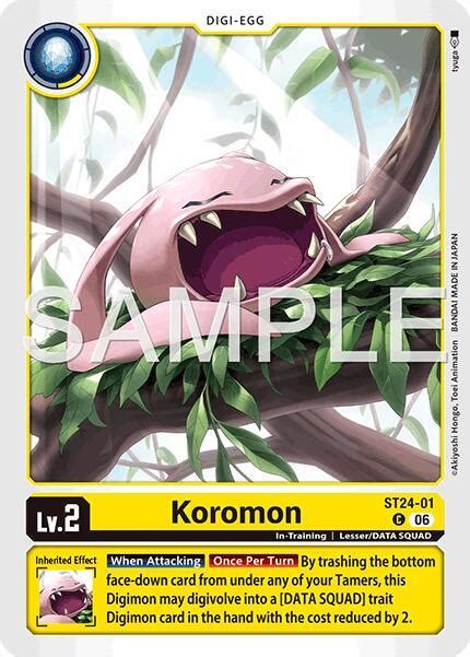 Koromon Starter Deck 24 Data Squad Digimon Card Game