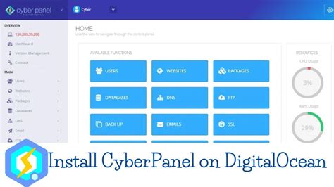 How To Install And Set Up Cyberpanel On Digitalocean Complete Guide