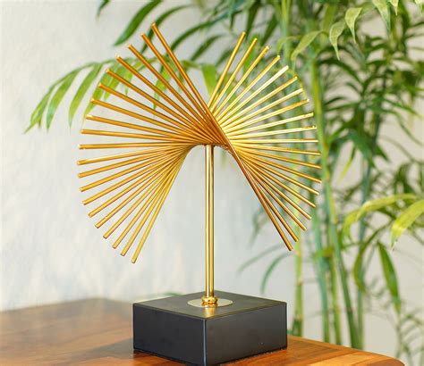 Buy Golden Radiance Abstract Table Showpiece L Gold 67 Off Online