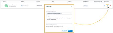 manage queue call logs