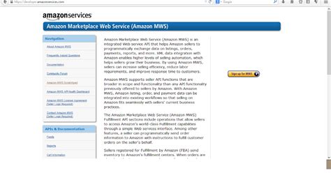 Mws Amazon Marketplace Web Service Api Integration
