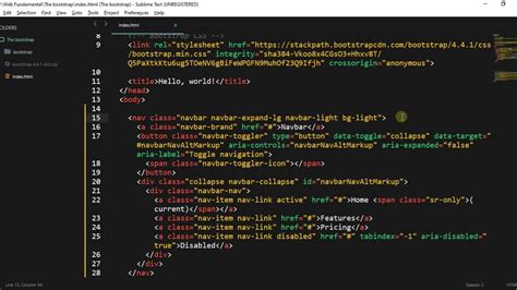 2 Tutorial Bootstrap Cara Membuat Menu Navigasi Atau Navbar Youtube