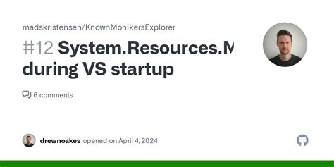 system resources missingmanifestresourceexception during vs startup