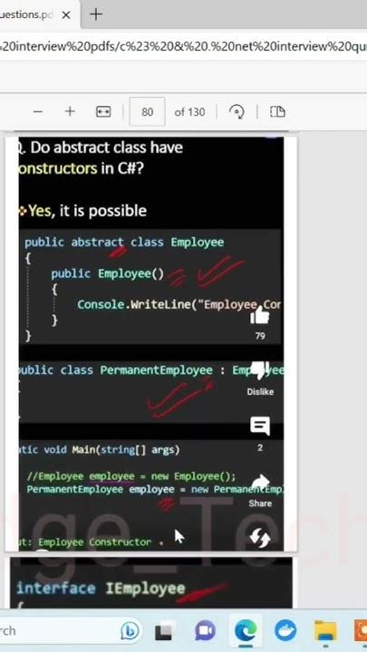 Does Abstract Class Have Constructor In C In Telugu Youtube